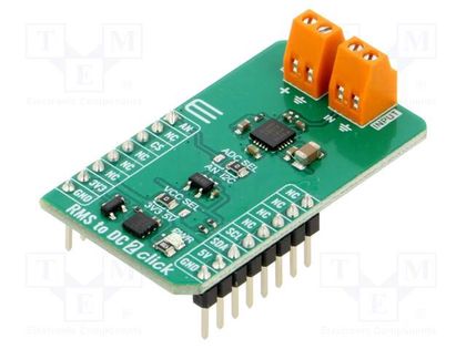MIKROELEKTRONIKA Click board; voltmeter; analog,I2C; AD8436; prototype ...