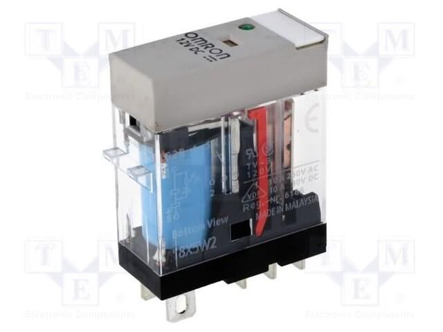 Omron Relay: electromagnetic; SPDT; Ucoil: 110VDC; Icontacts max: 10A ...