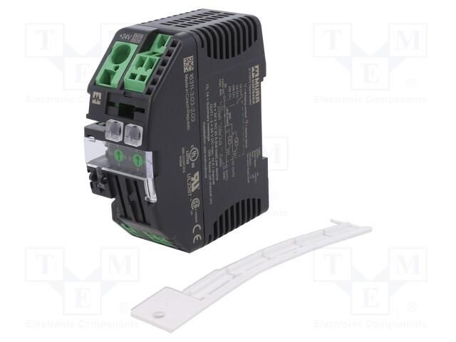 MURR ELEKTRONIK Module: mains; 24VDC; 18÷30VDC; for DIN rail mounting ...