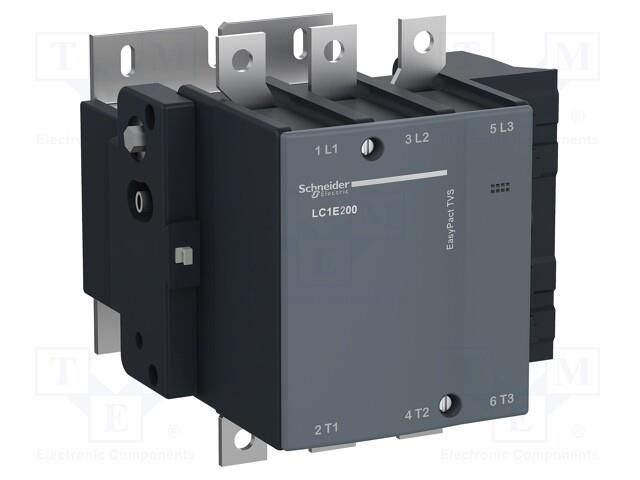 Schneider Electric Contactor: 3-pole; NO x3; 220VAC; 200A; EasyPact TVS SCHNEIDER ELECTRIC | LEMONA