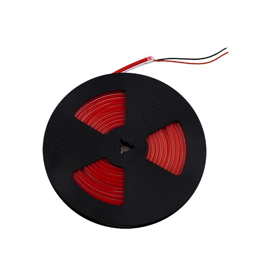 Design Light LED juosta NEON FLEX, 5m ritė, 12Vdc, 11W/m, IP65, raudona ...