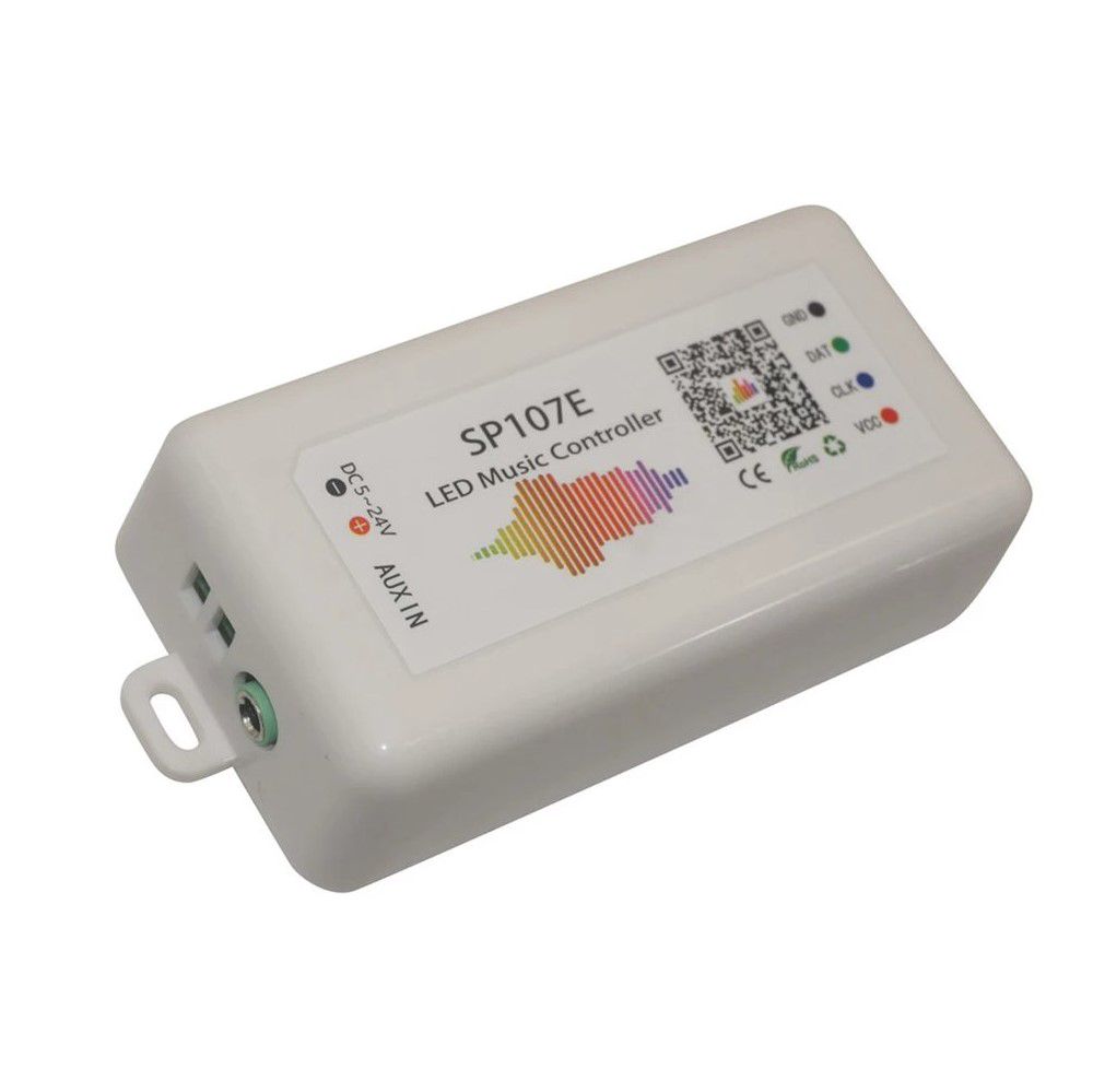 LED skaitmeninės juostos valdiklis 5-24V, Bluetooth, reguojantis į garsą, 960 PIX | LEMONA