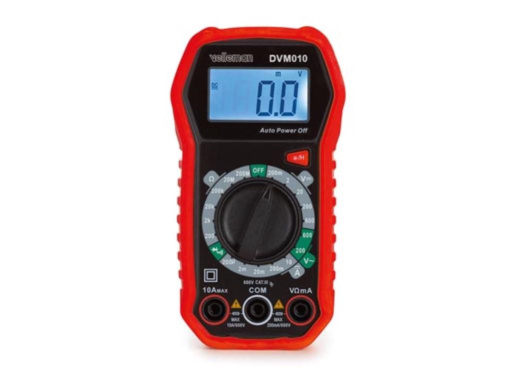 Compact rugged digital multimeter - CAT III - 600 V - 5 functions | LEMONA